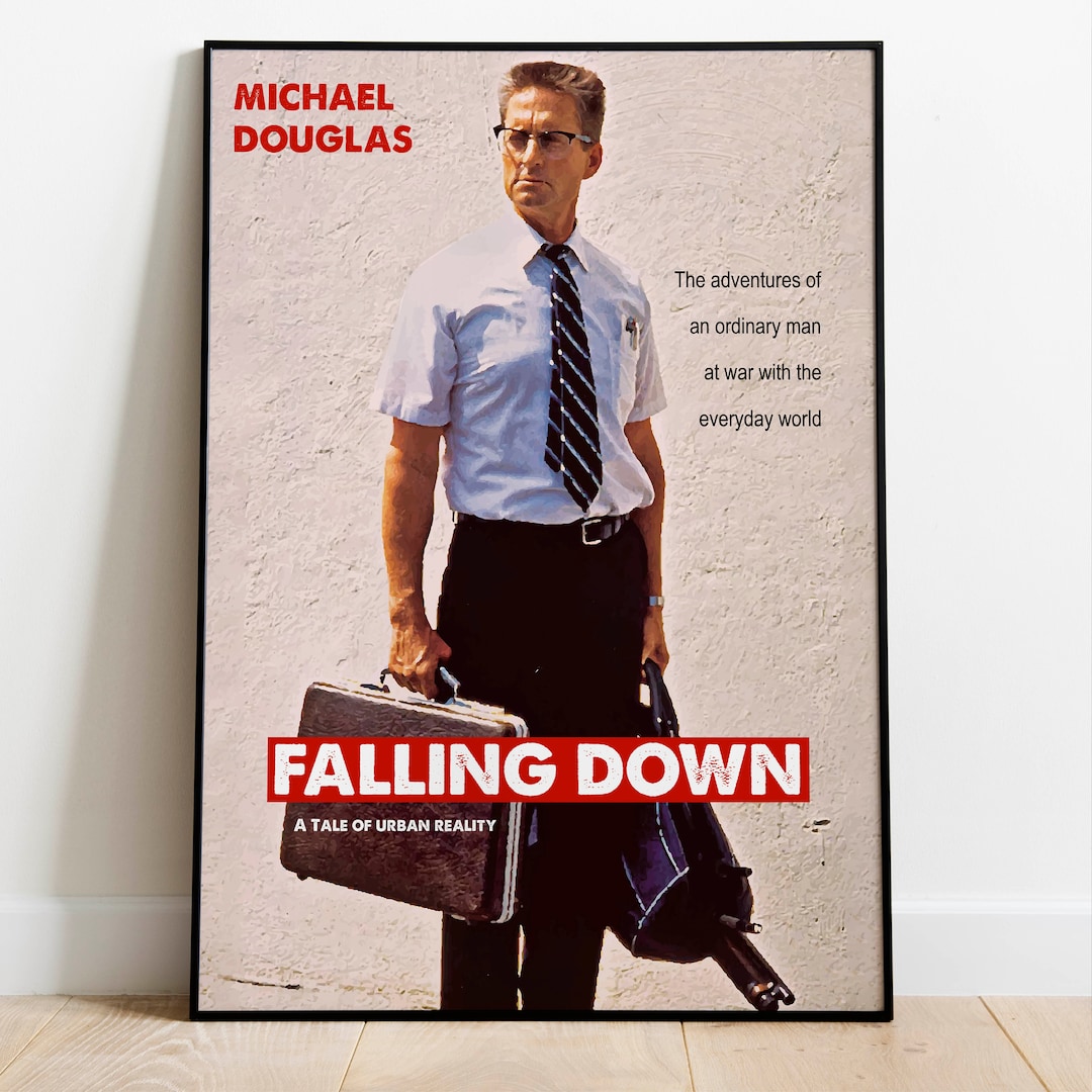 Falling Down Movie Poster 1993 Michael Douglas Inspired Vector A3 Movie ...