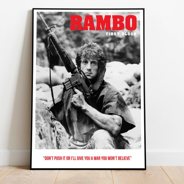 Rambo Poster - Etsy
