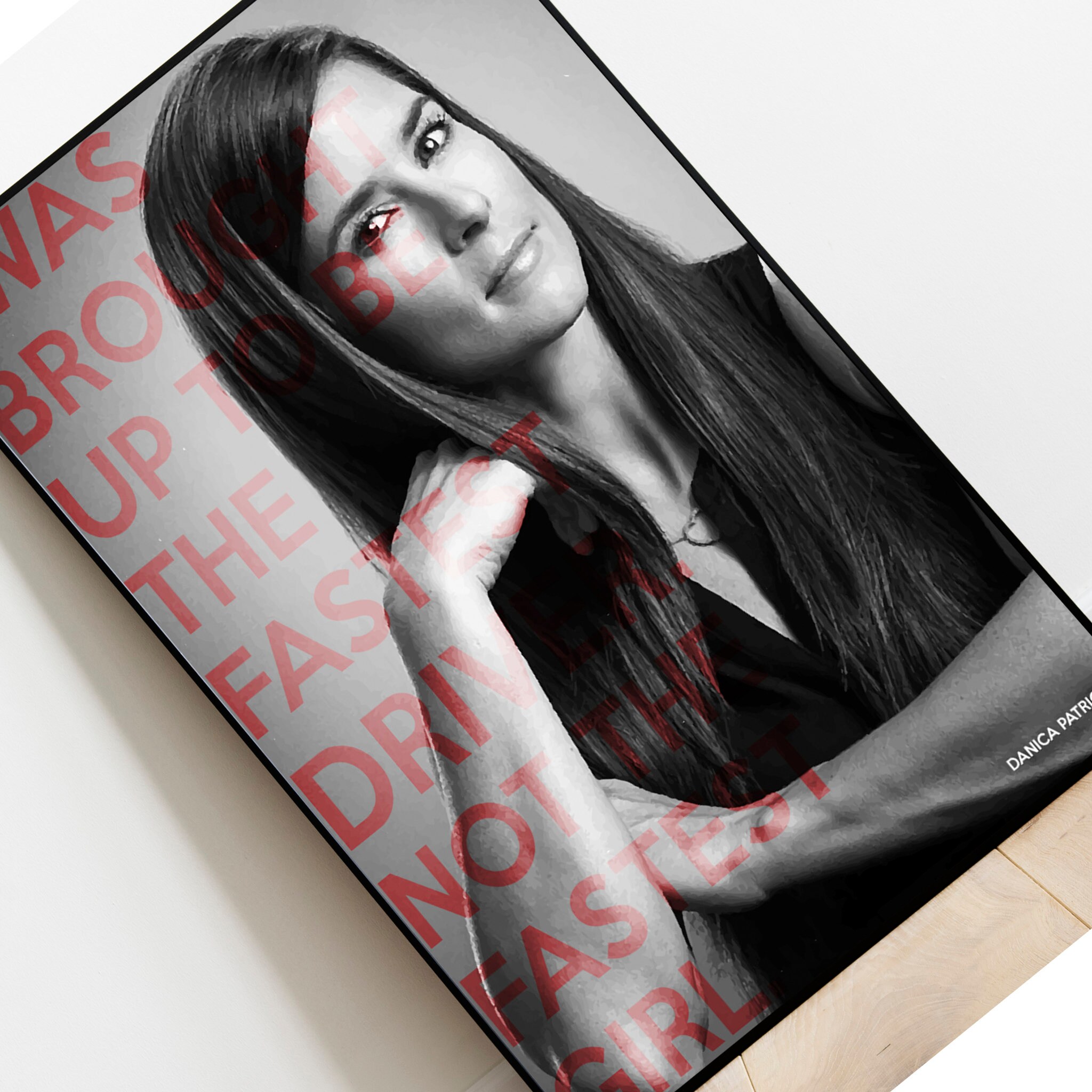 Danica Patrick Vector A3 Poster With Quotation, A3 Vector Poster ...