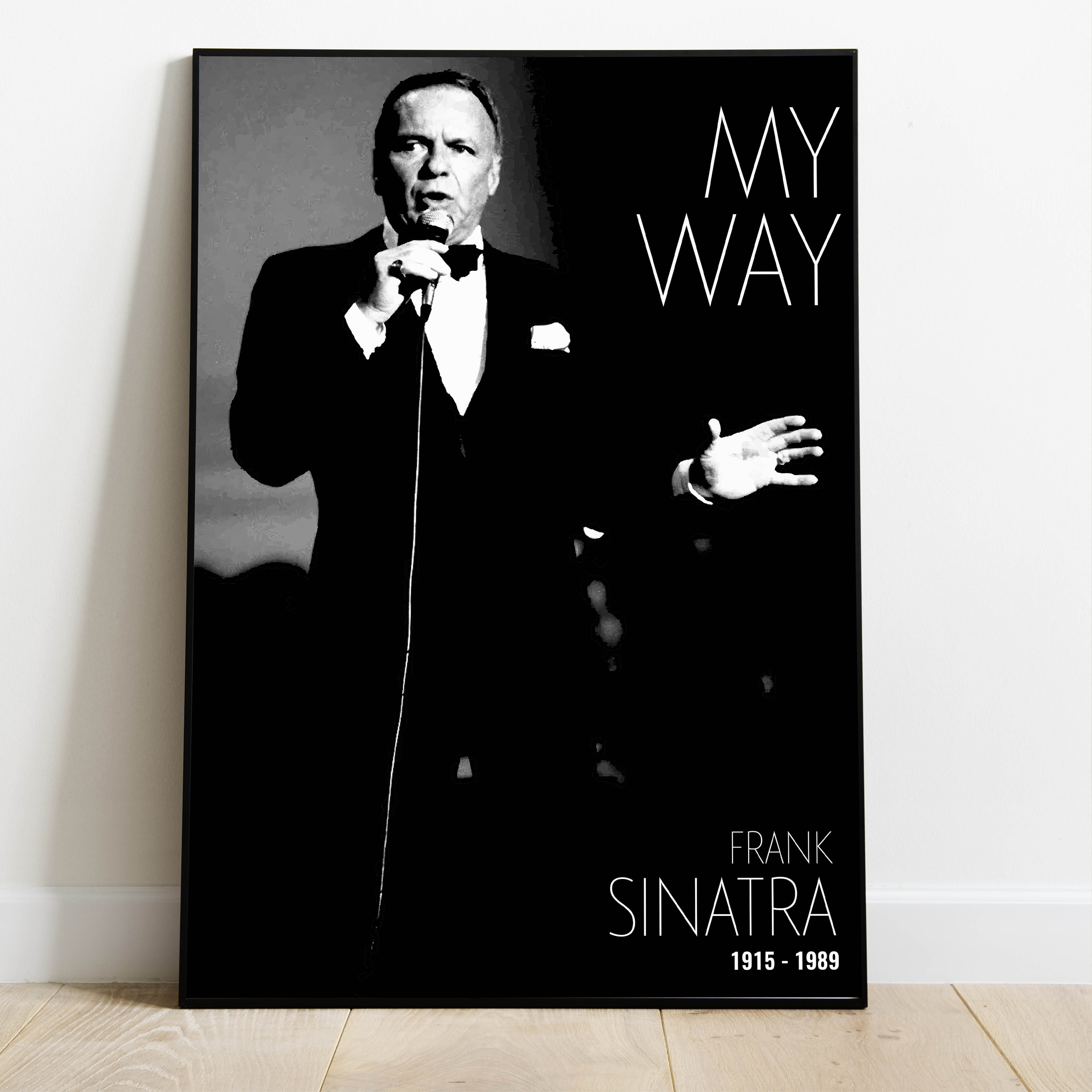 Frank Sinatra My Way Inspired Wall Art A3 Poster Frank Sinatra Wall Art ...