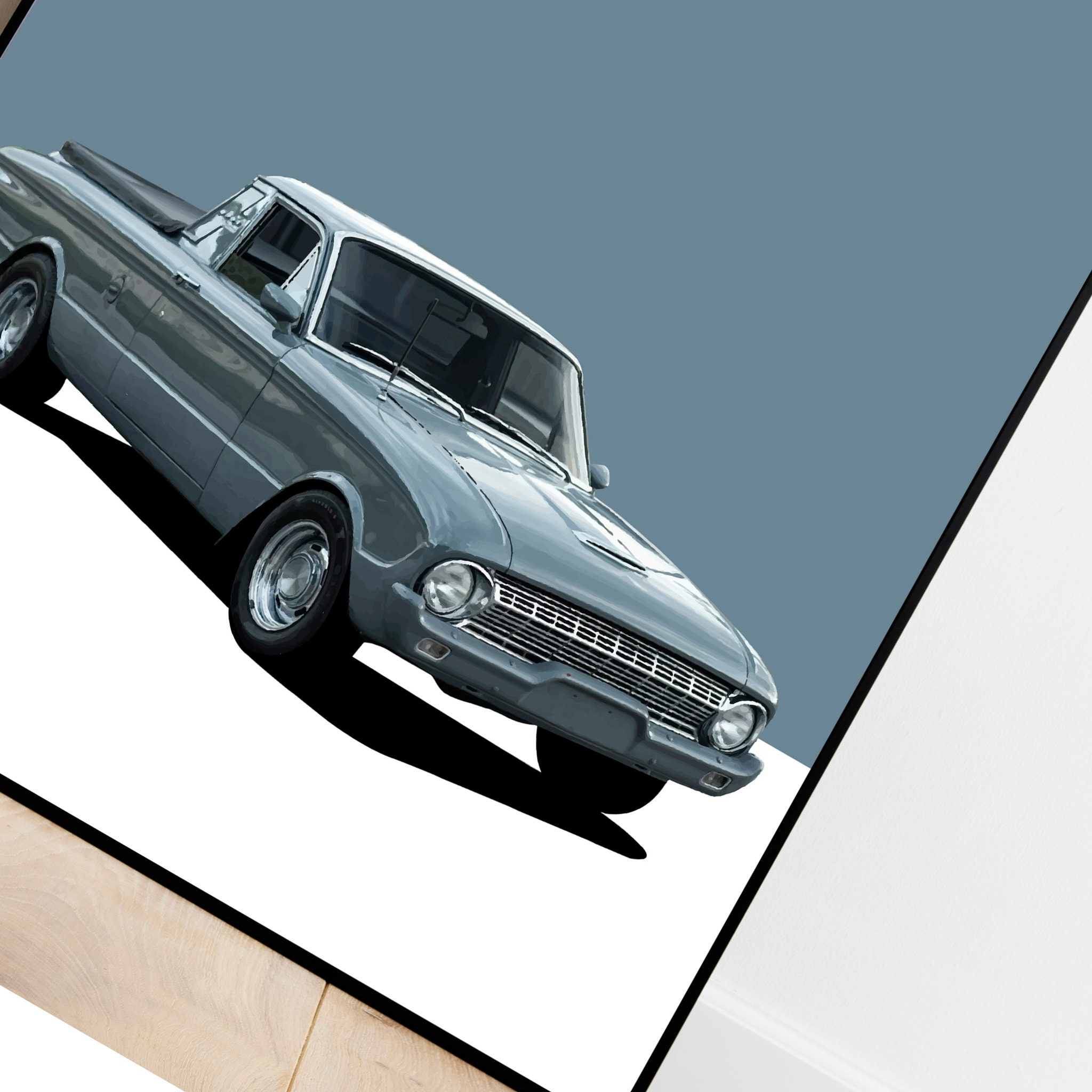 The 1963 Ford Falcon XL UTE Vector Classic Car Poster Vector A3 Ford ...