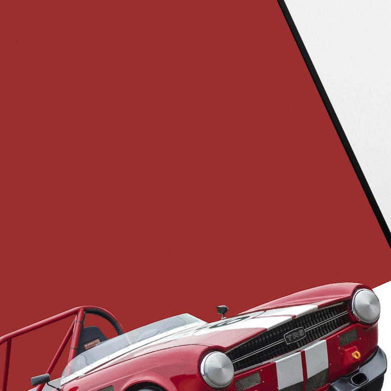 Triumph TR6 Race Car Poster Vector Classic Car Poster Vector A3 Triumph ...