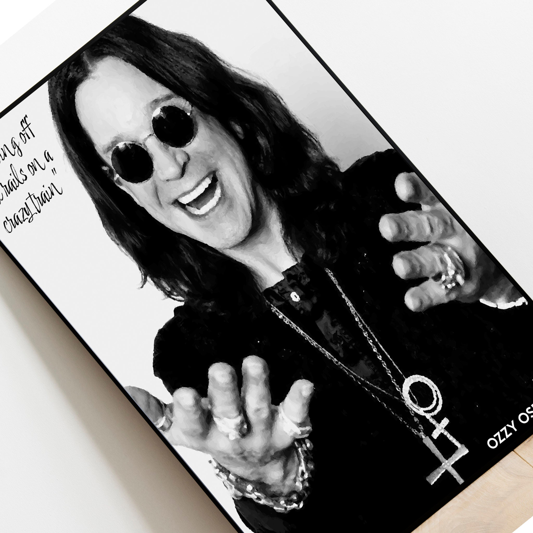 Ozzy Osbourne of Black Sabbath A3 Wall Art Poster Rock Metal Band Music ...