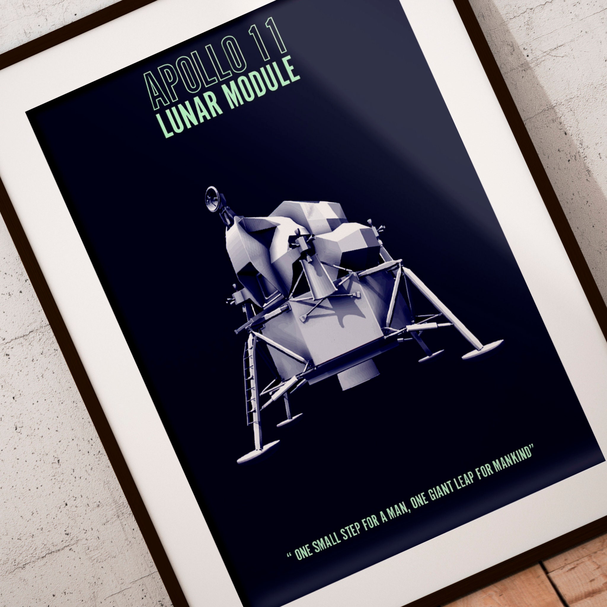 Apollo 11 Lunar Module Wall Art Lunar Module Poster - Etsy UK