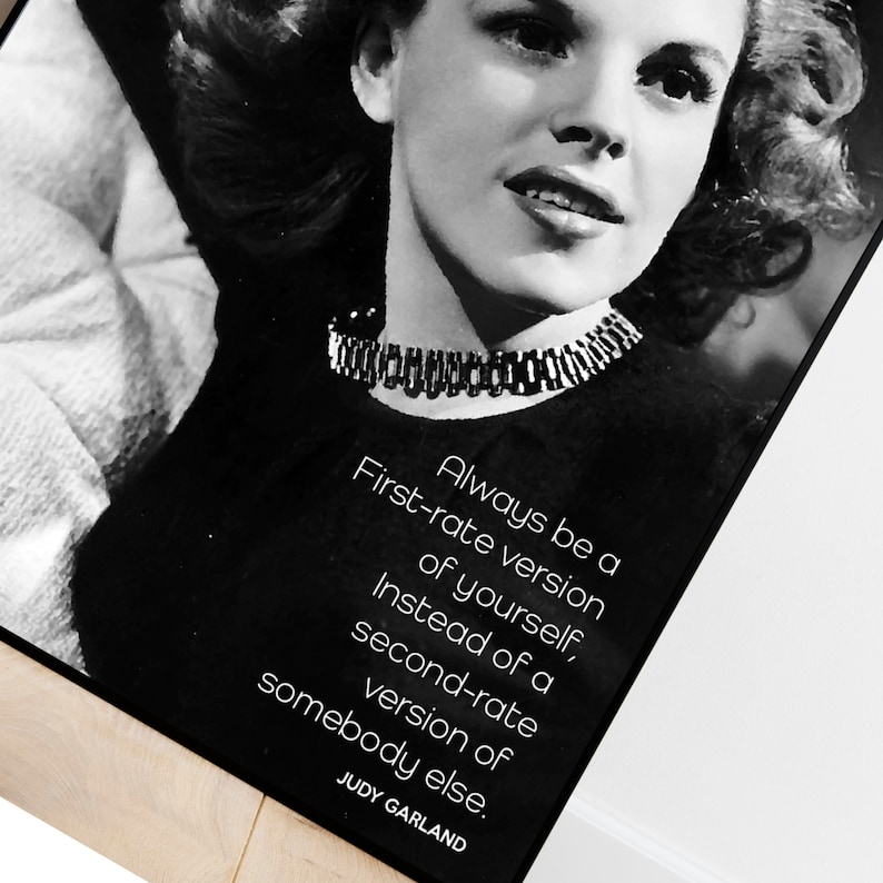 Judy Garland Quotation A3 Vector Poster A3 Vector Poster Wall Art Judy ...