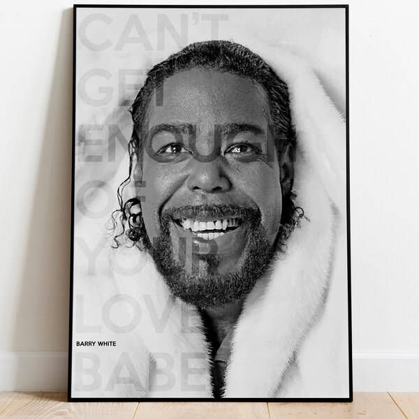 Barry White Poster - Etsy