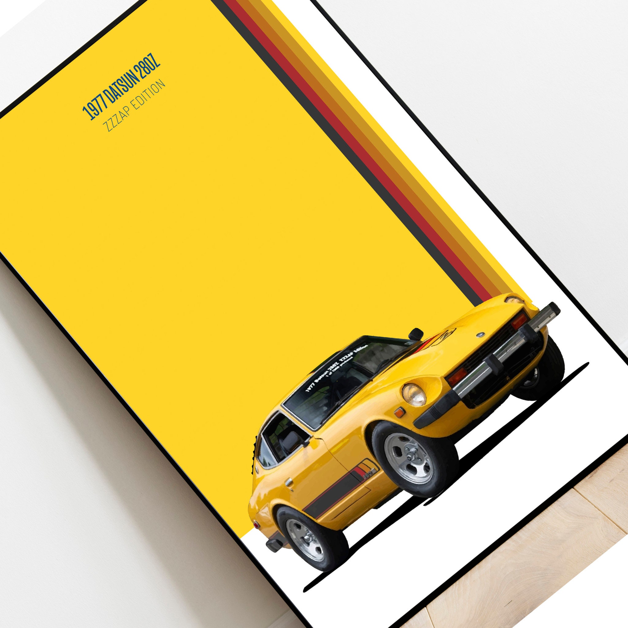 The 1977 Datsun 280Z Zzzap Edition Vector Classic Car Poster Vector A3 ...