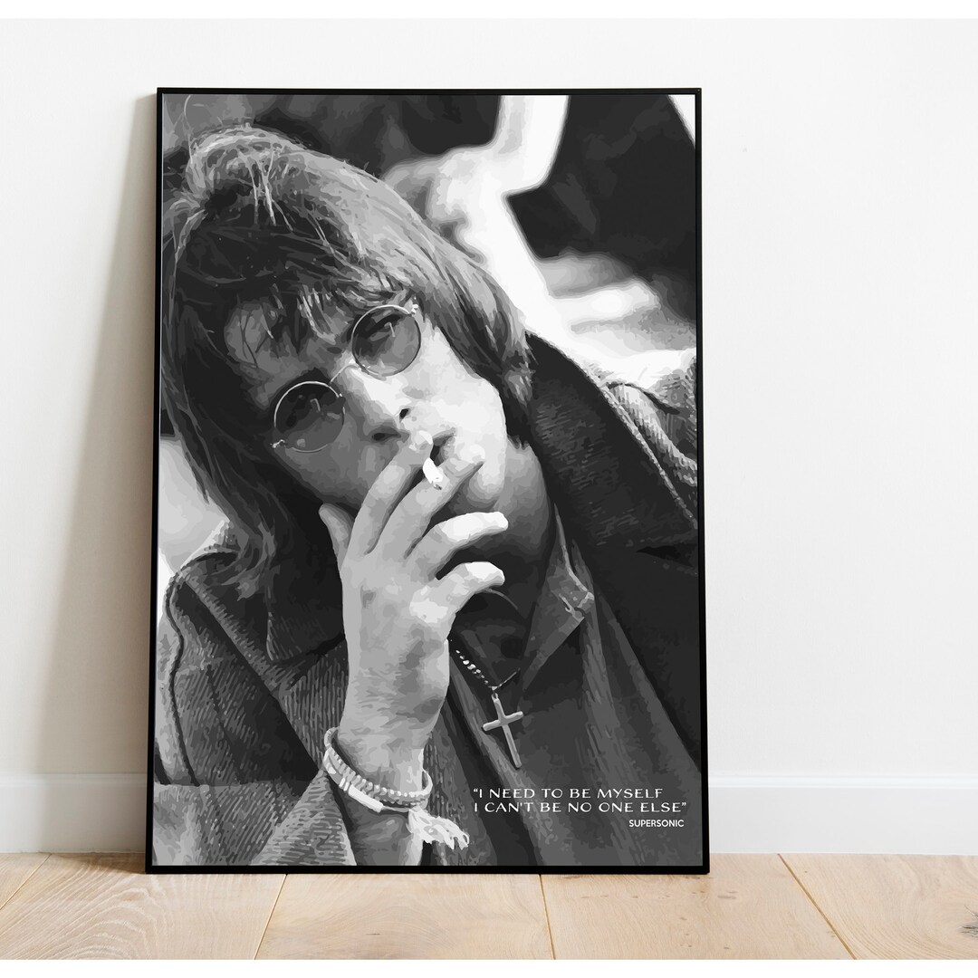 Liam Gallagher Oasis A3 Vector Rock Icon Poster Oasis Fan Supersonic ...