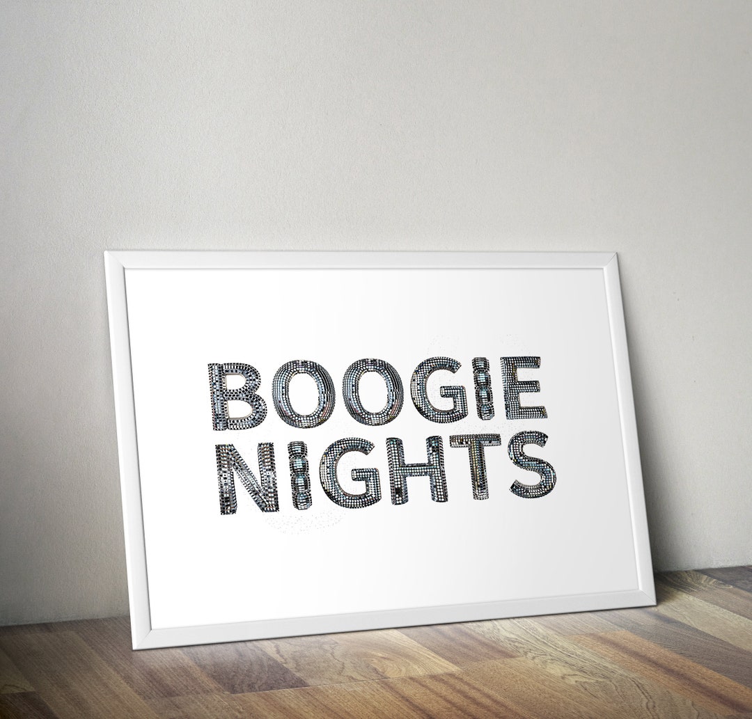 Boogie Nights Disco Ball Themed Wall Art Kitchen Disco Wall Art ...