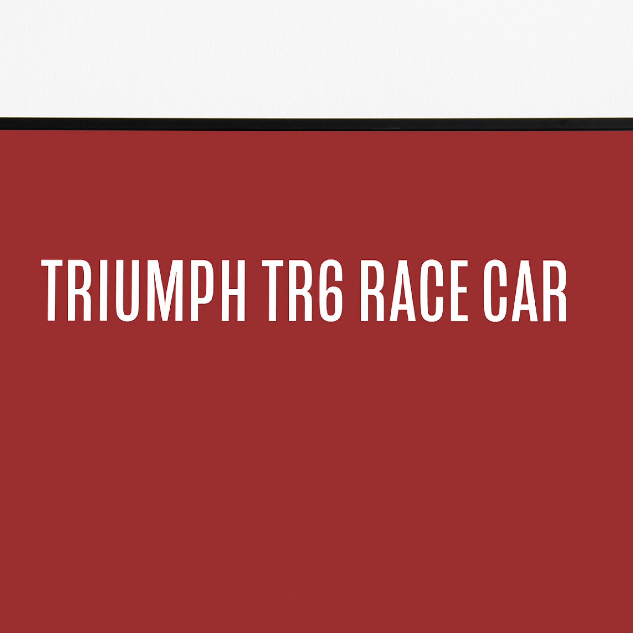 Triumph TR6 Race Car Poster Vector Classic Car Poster Vector A3 Triumph ...