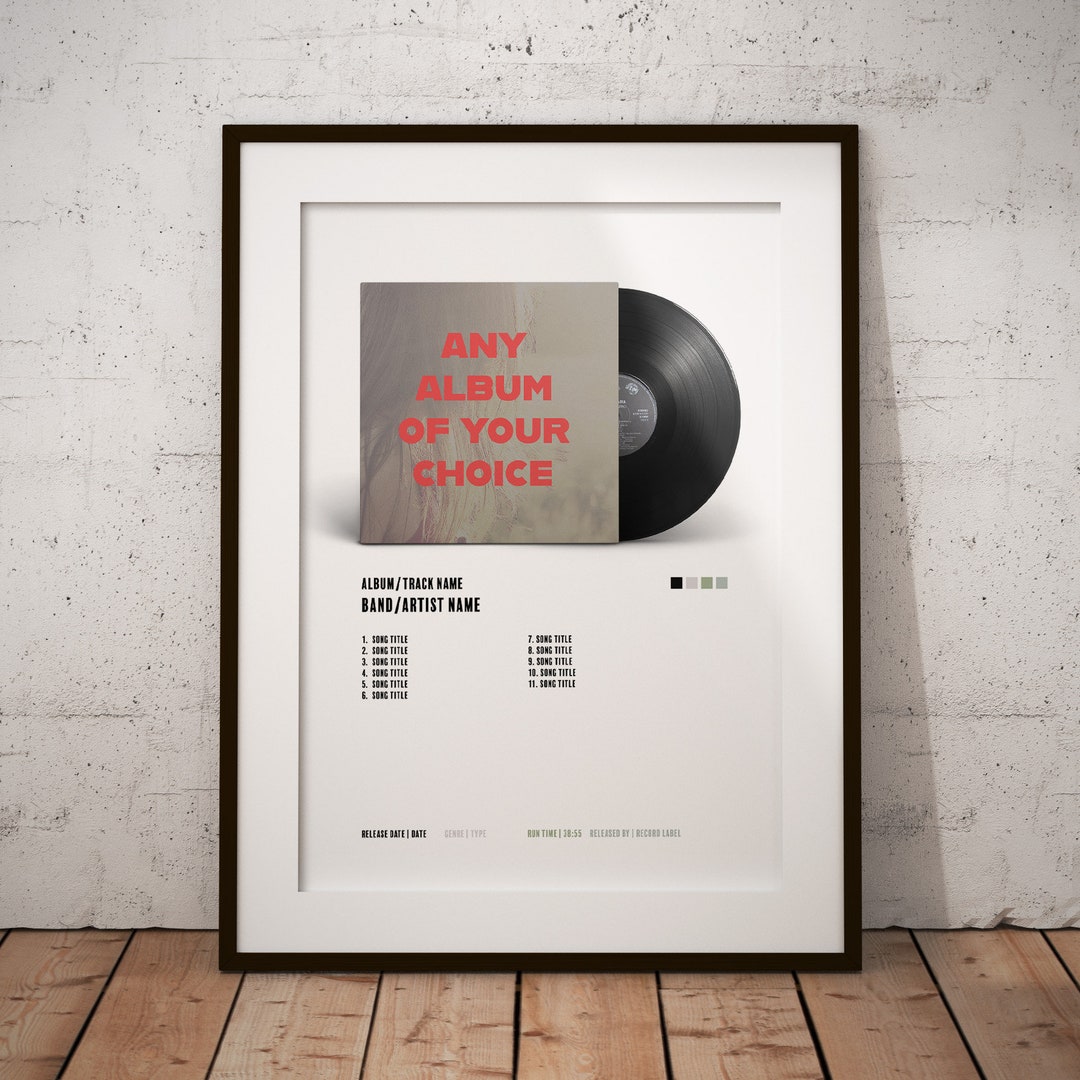 Customised Artwork Album Cover and Record Label Poster Made - Etsy