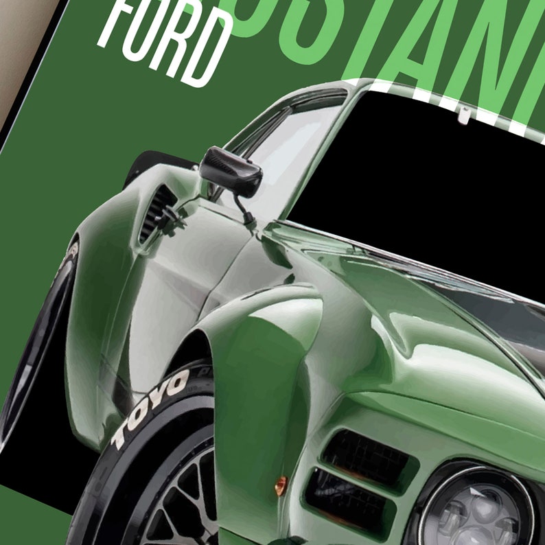 The Iconic Ford Mustang Vector Classic Car Poster Vector A3 - Etsy