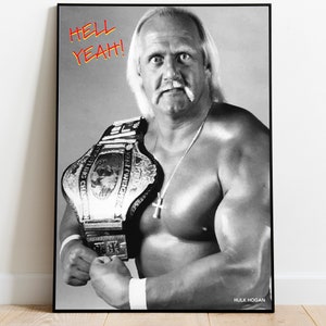 Hulk Hogan Hell Yeah Vector A3 Poster A3 Vector Poster - Etsy