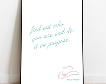 Dolly Parton Wall Print Printable Dolly Quote Printable Wall - Etsy