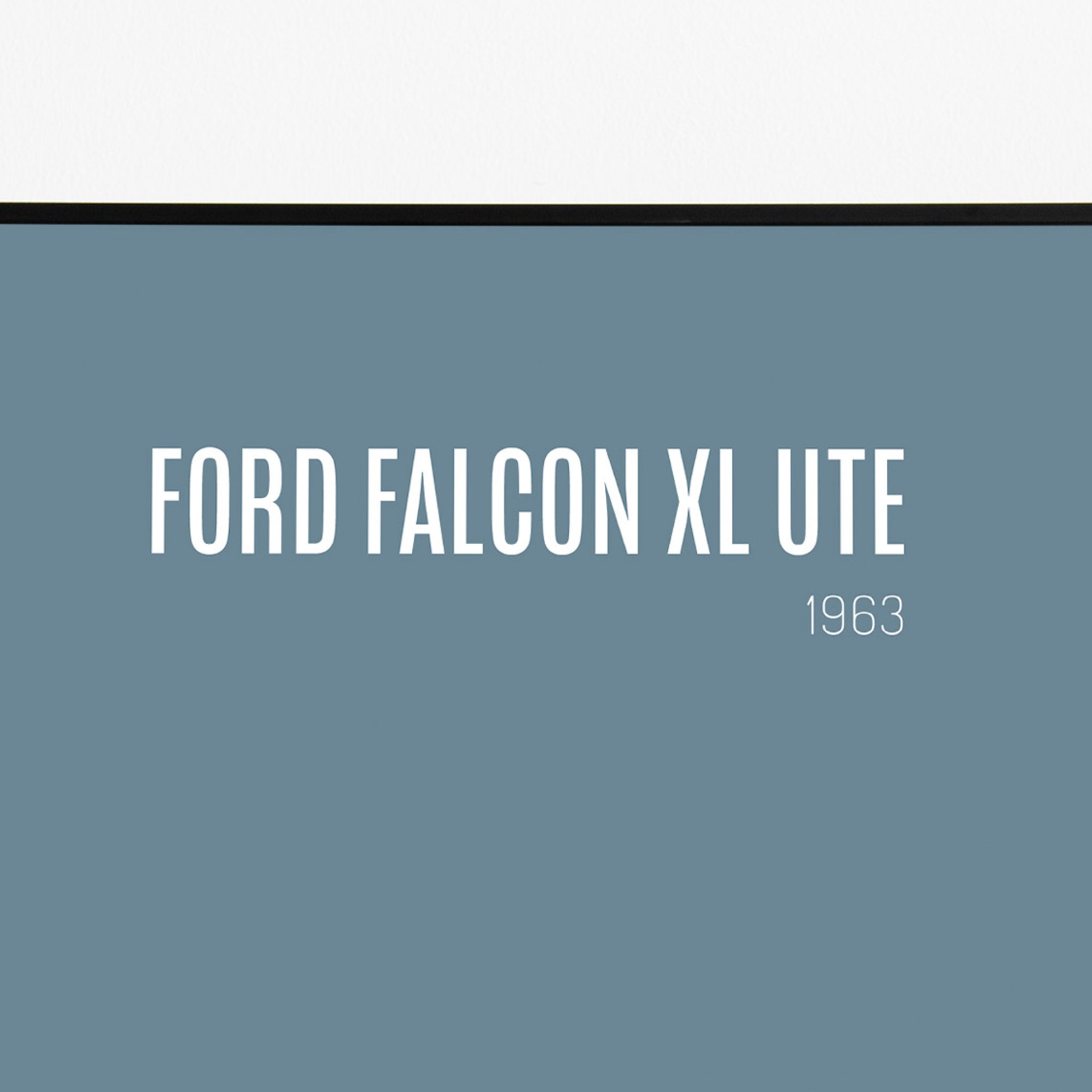 The 1963 Ford Falcon XL UTE Vector Classic Car Poster Vector A3 Ford ...