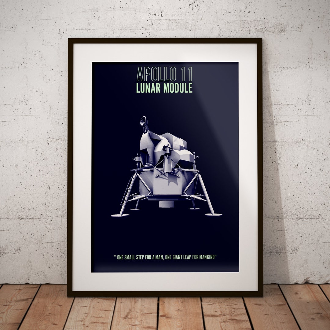 Apollo 11 Lunar Module Wall Art Lunar Module Poster - Etsy UK