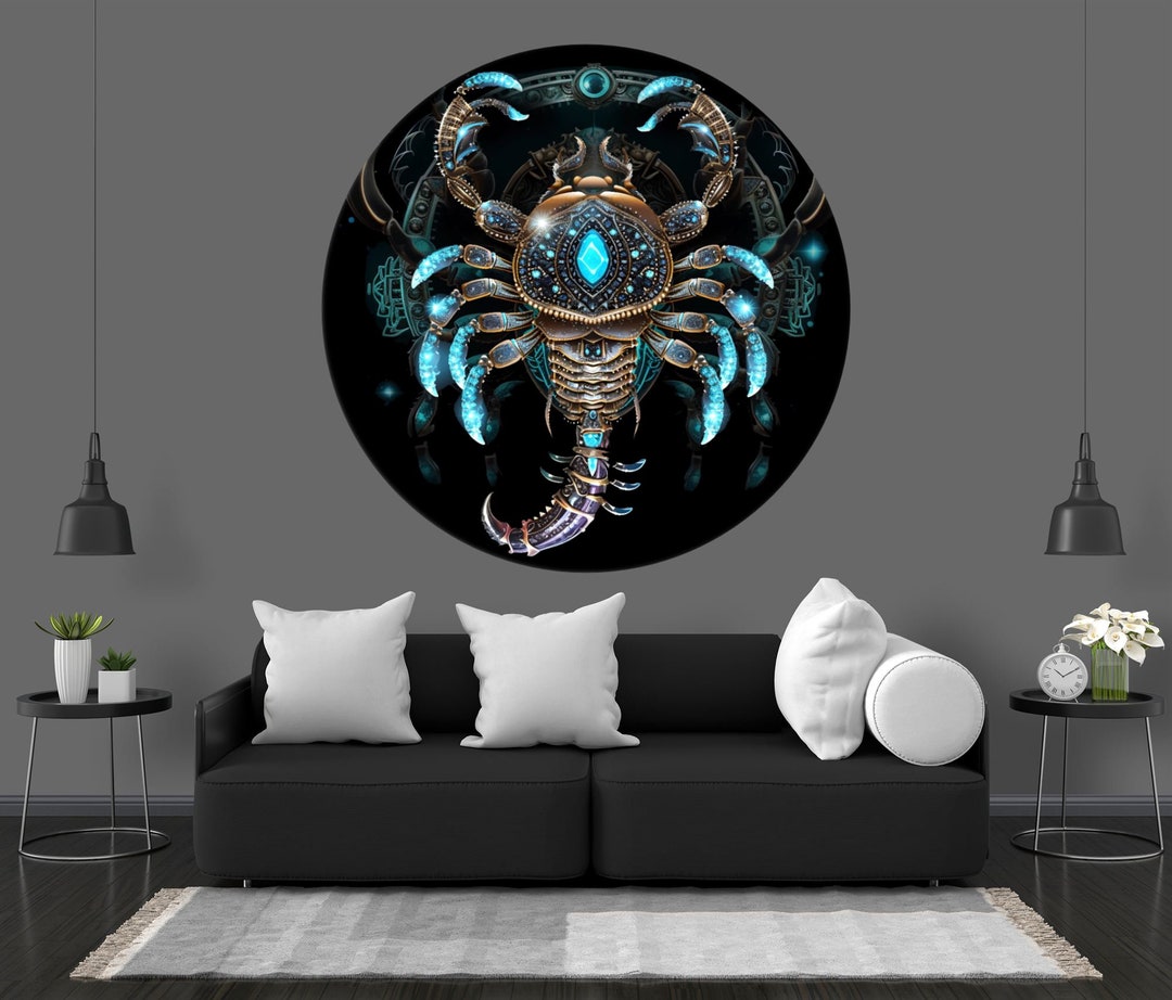 Zodiac Scorpion Astrology Horoscope Circle Poster Photomural Wall Easy ...