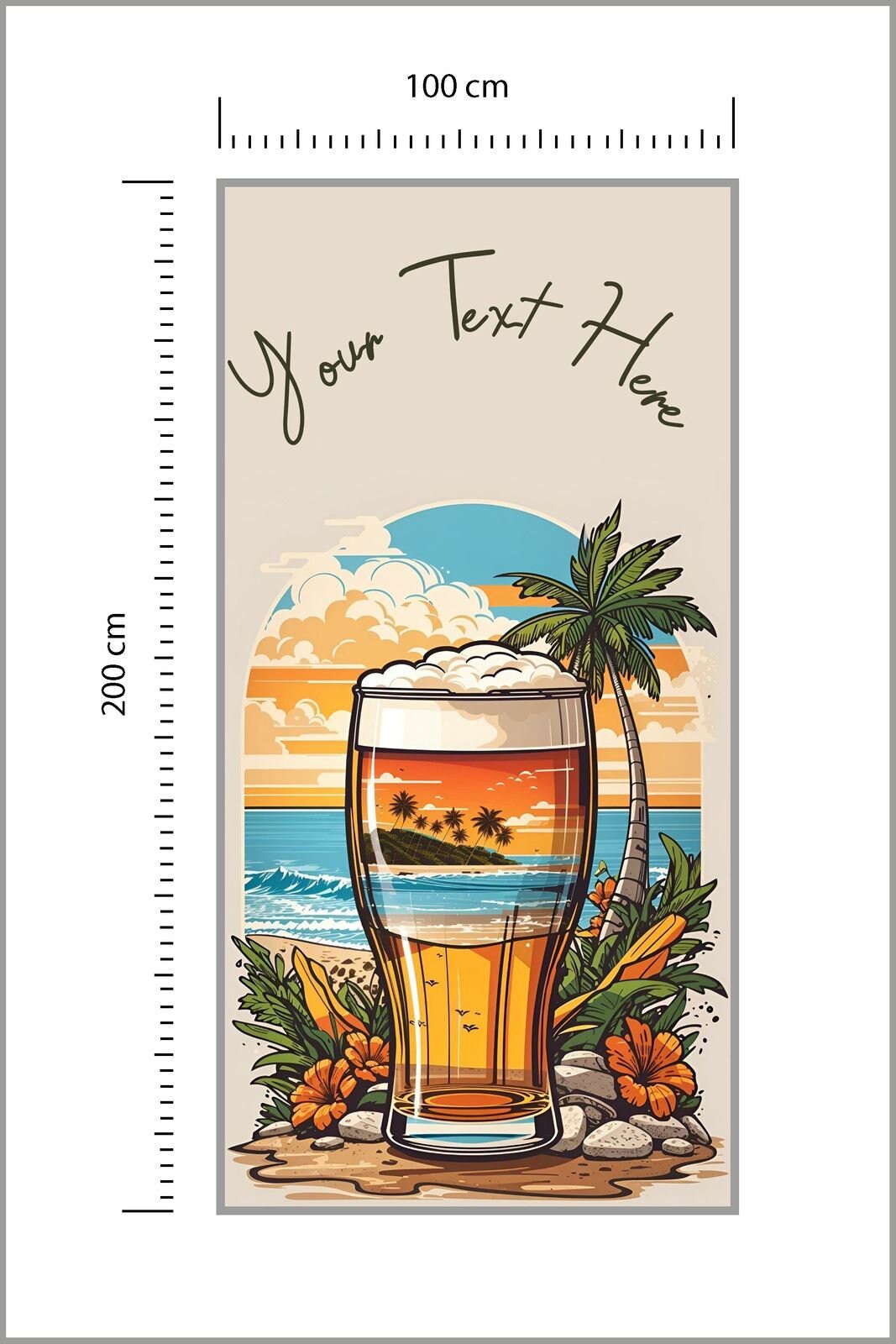 Beer Bar Decor Customized Wall Sticker Art Poster Mural - Etsy