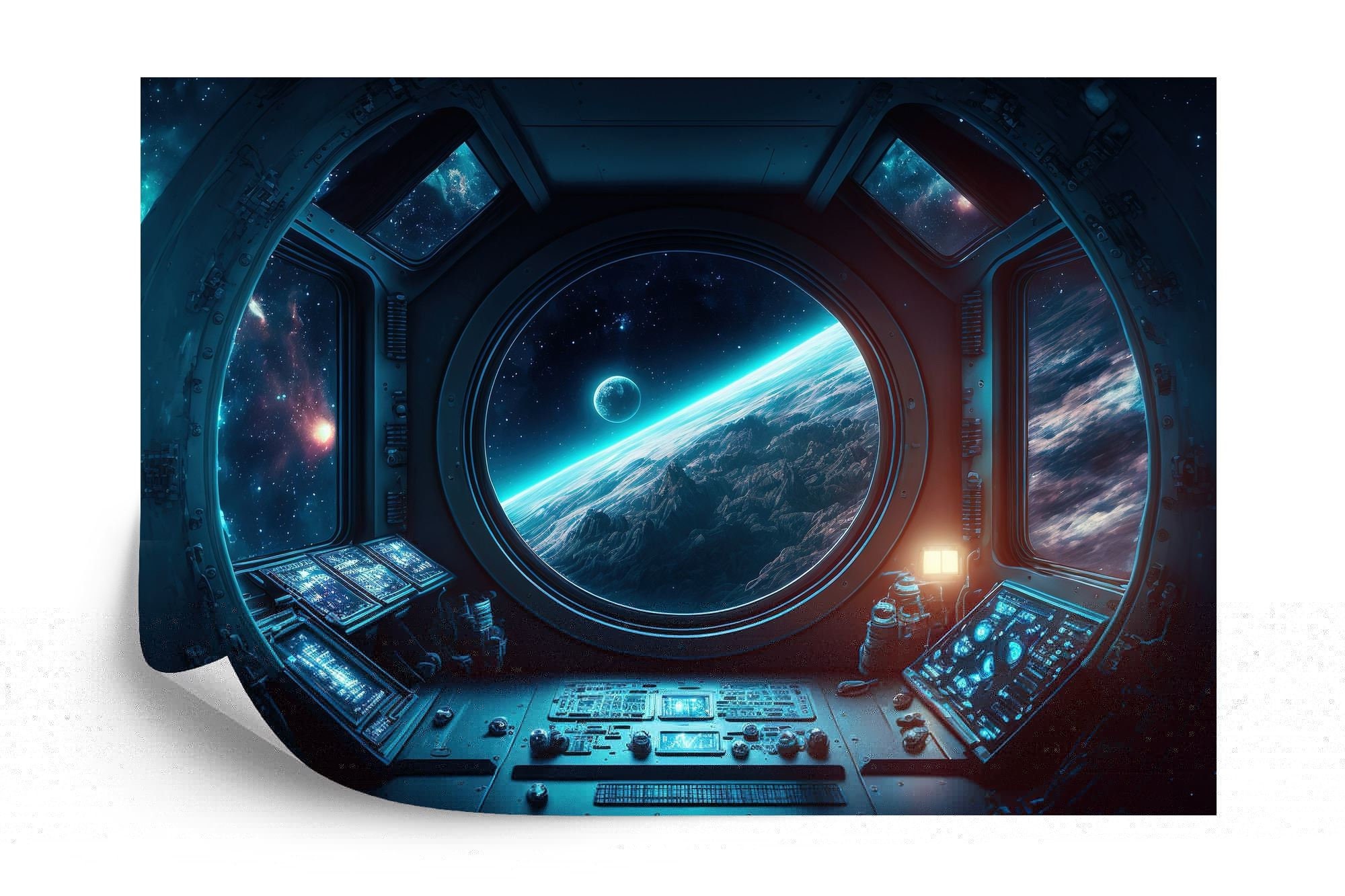 Outer Space Spaceship Window View Gift, Stars Astronomy Kids Room Decor ...