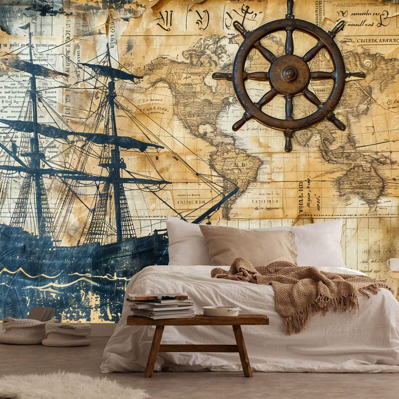 Nautical Wallpaper - Etsy