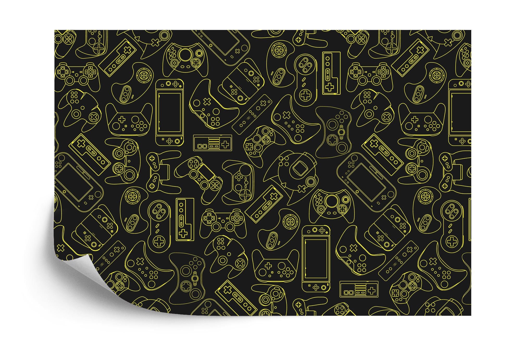 Video Game Controller Seamless Pattern Gift Art Print - Etsy