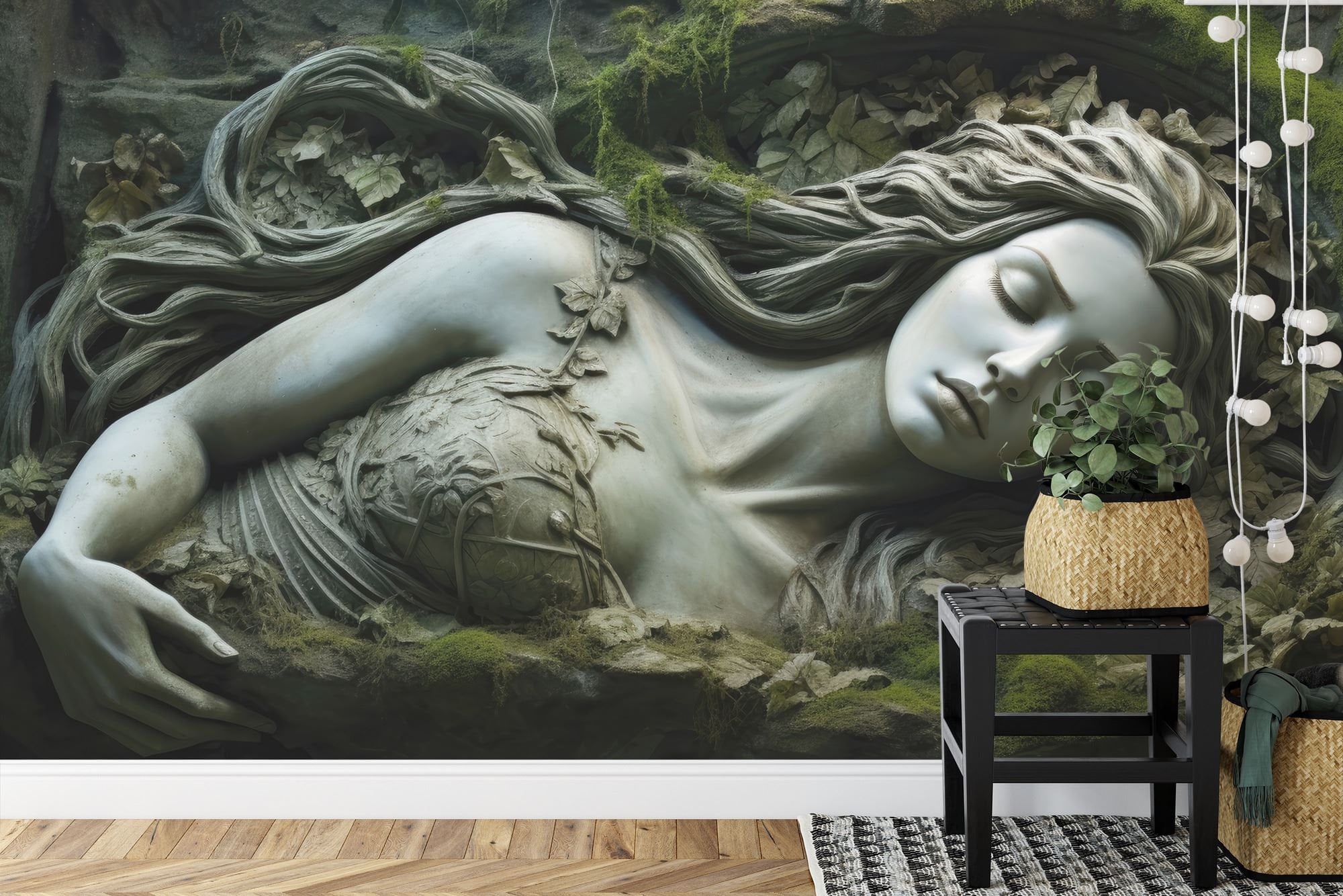 Legends of the Past Carved Into Weathered Stone, Woman Statue Easy ...