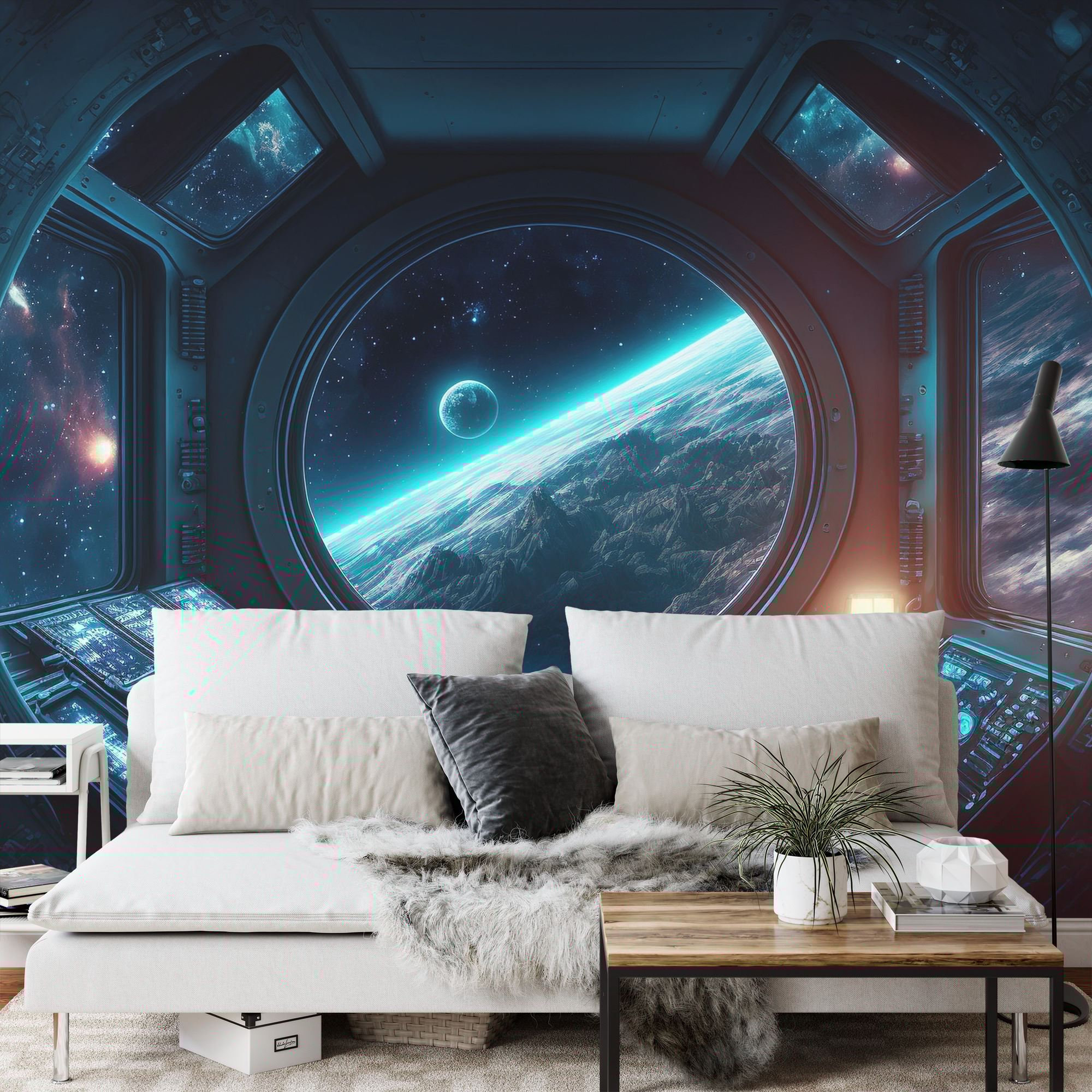 Outer Space Spaceship Window View Gift, Stars Astronomy Kids Room Decor ...