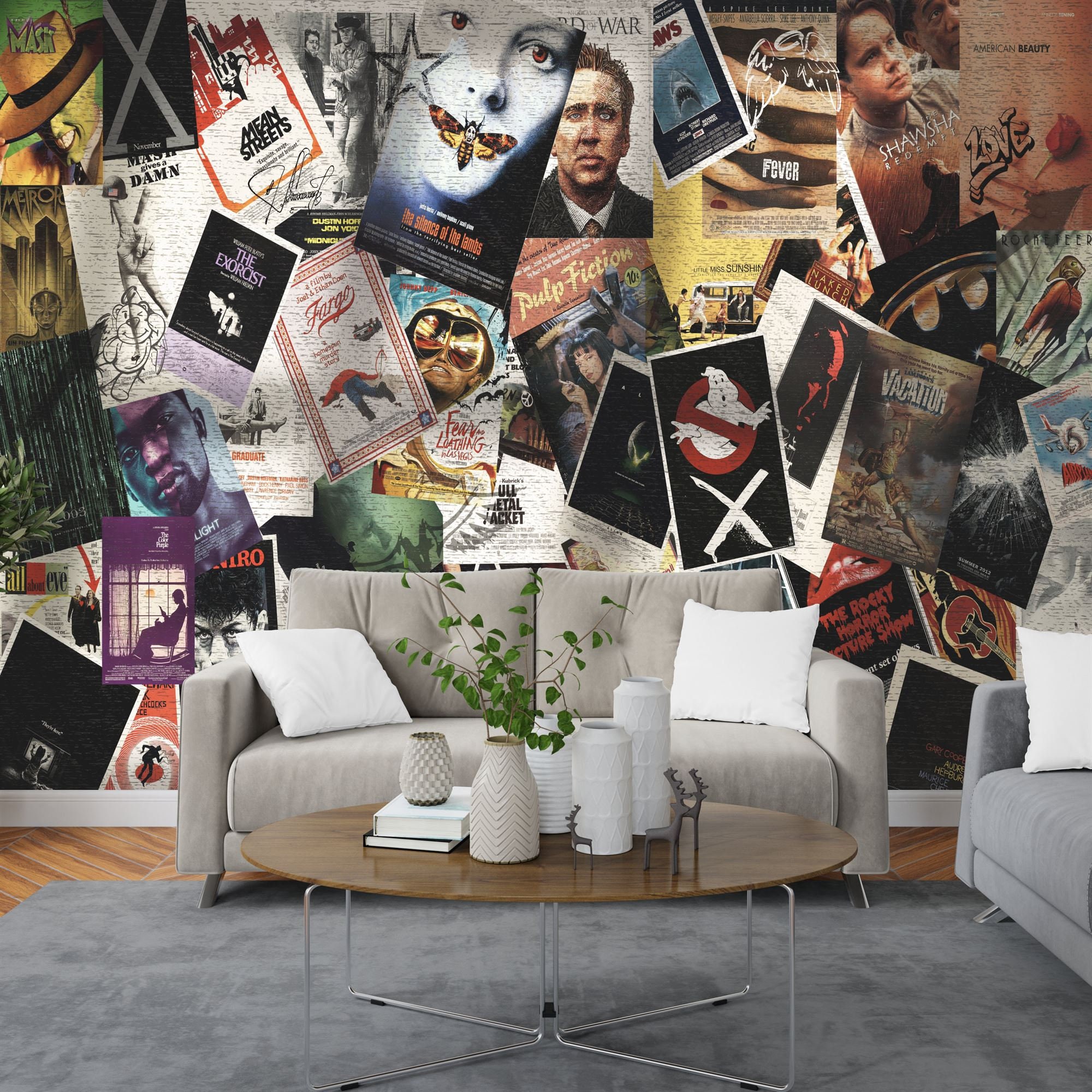 Movie Posters Collage Home Theater TV Room Gift Art Print Photomural ...