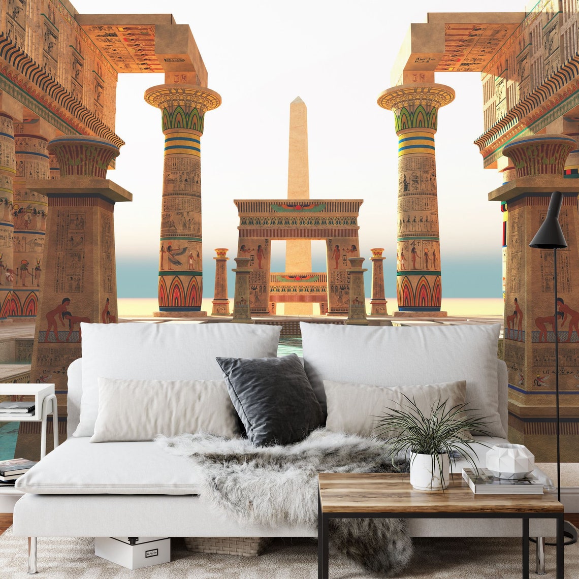 Ancient Egypt Swimming Pool Hieroglyphic Engravings, Sunny Temples Easy ...