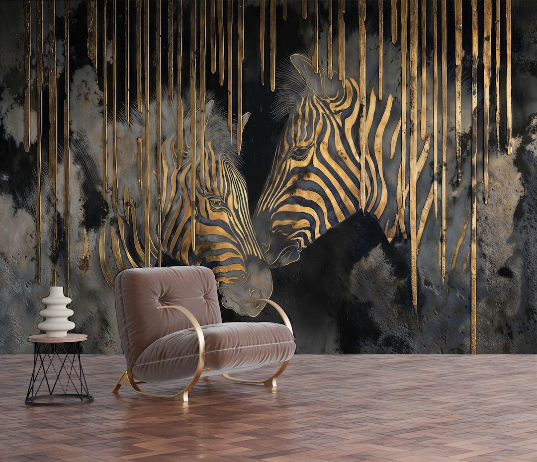 Abstract Zebra Wallpaper Mural, Modern Home Decor (peel & Stick) - Etsy
