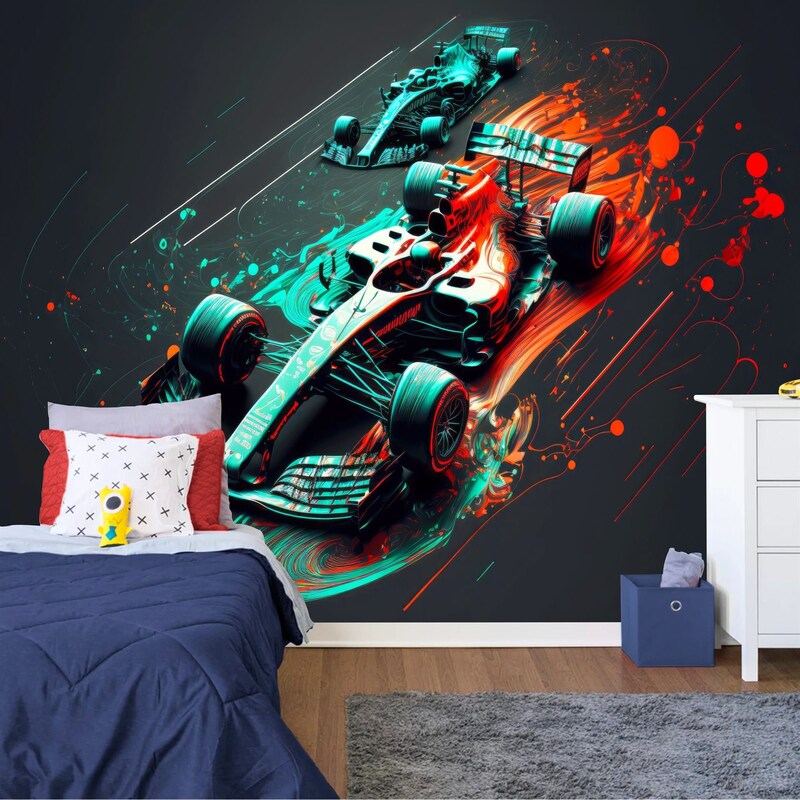 Race Car Wall Decals - Etsy