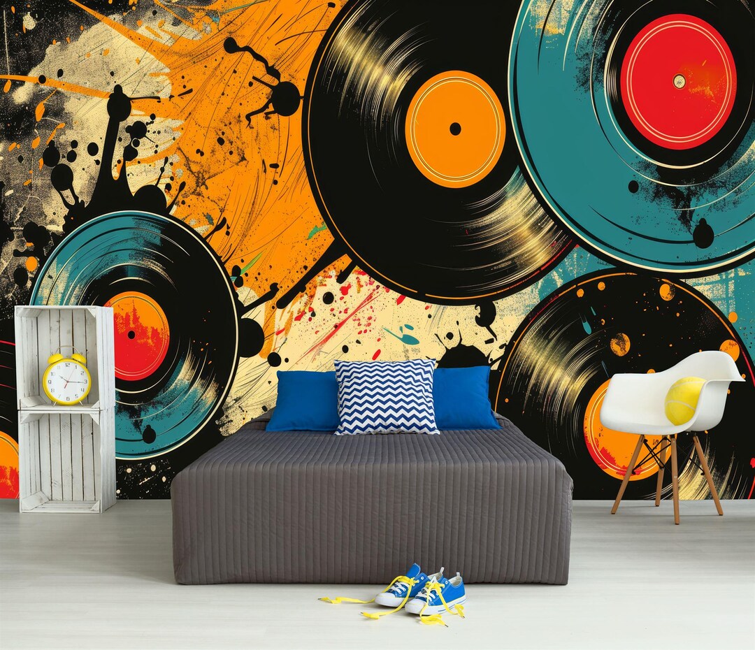 Musical Instruments Modern AI Generated Gift, Art Print Photomural ...