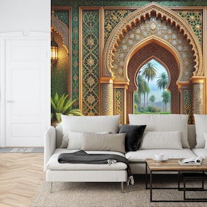 Islamic Arches Wallpaper Mural, Arabian Nights Decor, Peel and Stick - Etsy