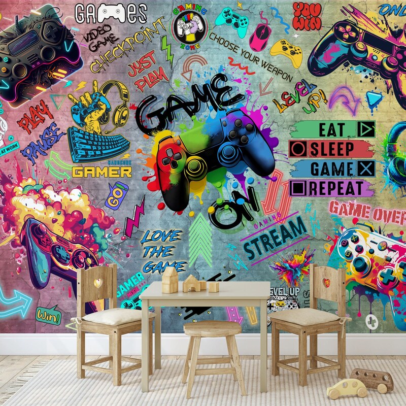 Video Game Mural - Etsy
