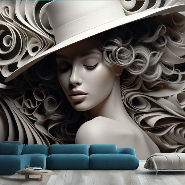 3d Girls Mural - Etsy