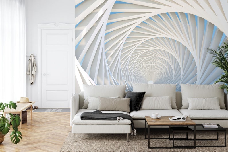 3D Prospective Tunnel Home Decor Gift, Art Print Photomural Wallpaper ...