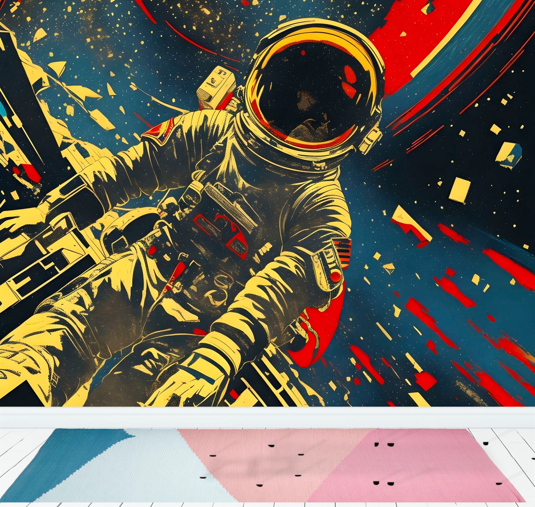 Astronaut Pop Art Wallpaper