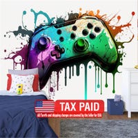 Games Theme Gaming Room, Custom Art, PERSONALIZED NAME Decal Sticker ...