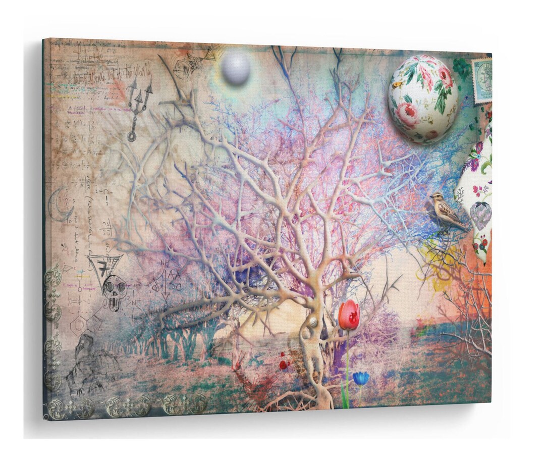 Alchemy Tree, the Garden of Eden Collage Graffiti AI Generated Natural ...