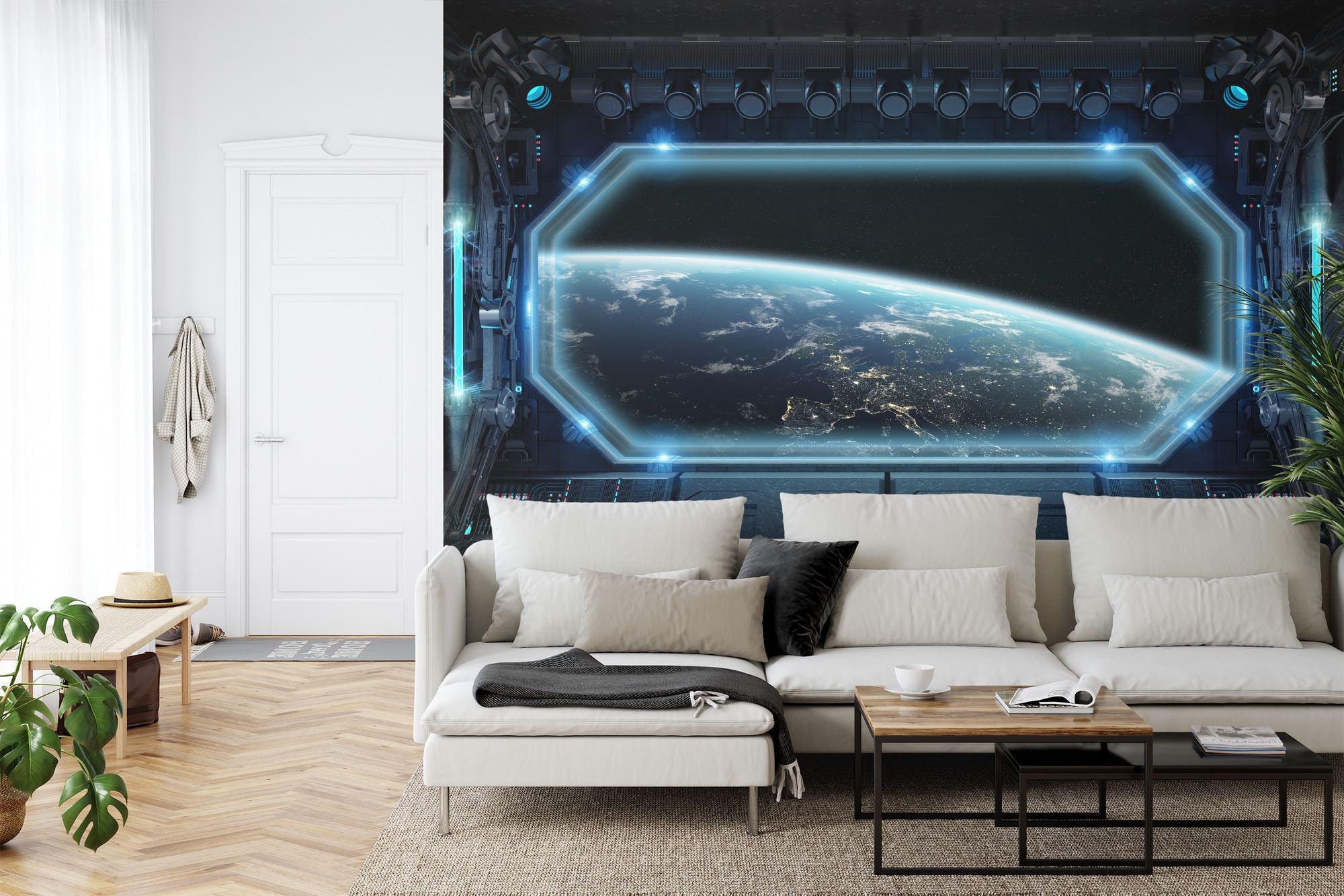 Outer Space Spaceship Window View Gift, Stars Astronomy Kids Room Decor ...