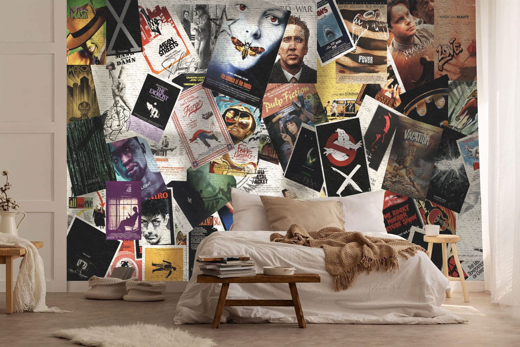 Movie Posters Collage Home Theater TV Room Gift Art Print Photomural ...