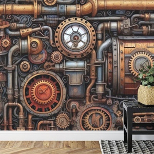 Industrial Steampunk Machinery Style Science Fiction Fans Gift for Kids ...