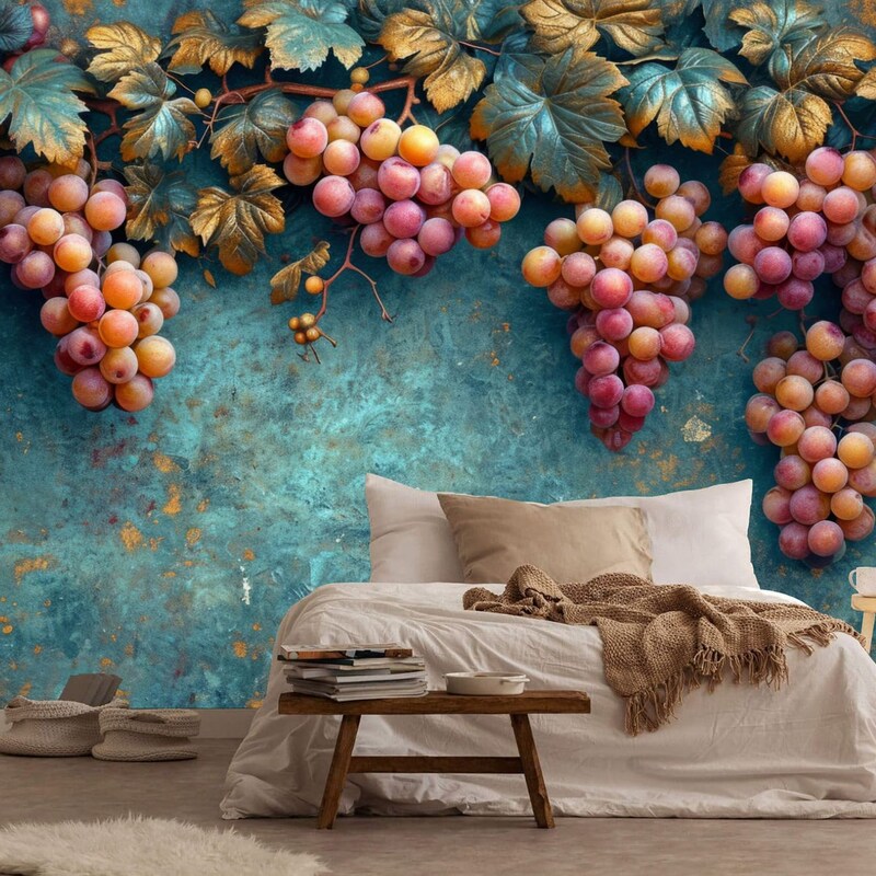 Grapes Wallpaper - Etsy