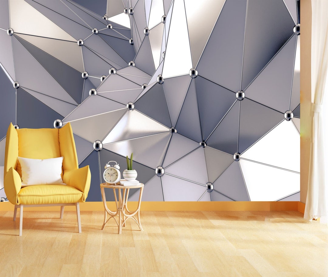 Crystal Structure Background 3D Rendering Gift, Art Print Photomural ...