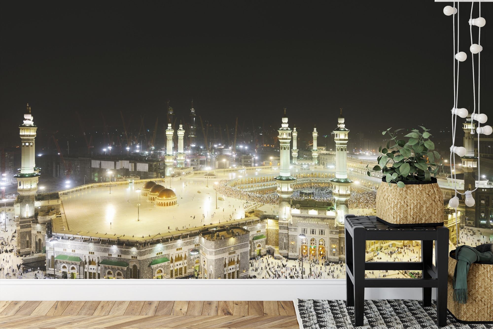 Kaaba Sacred Site Mural, Islamic Art Print, Peel and Stick Wallpaper - Etsy