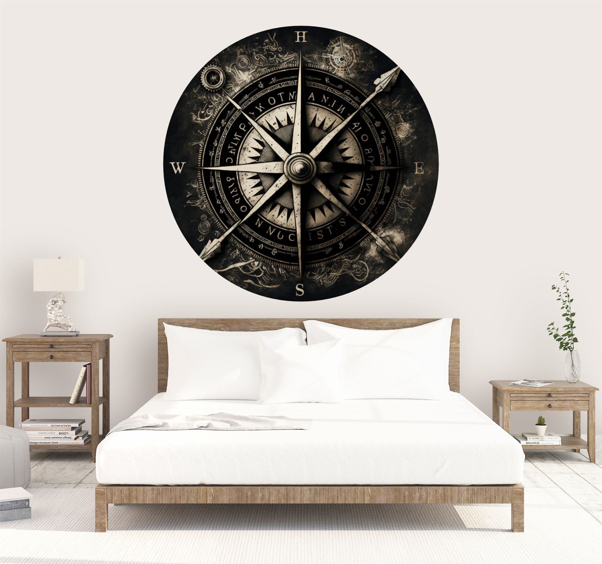 Compass Astrology AI Home Mural Circle Poster Photomural Wall Décor ...