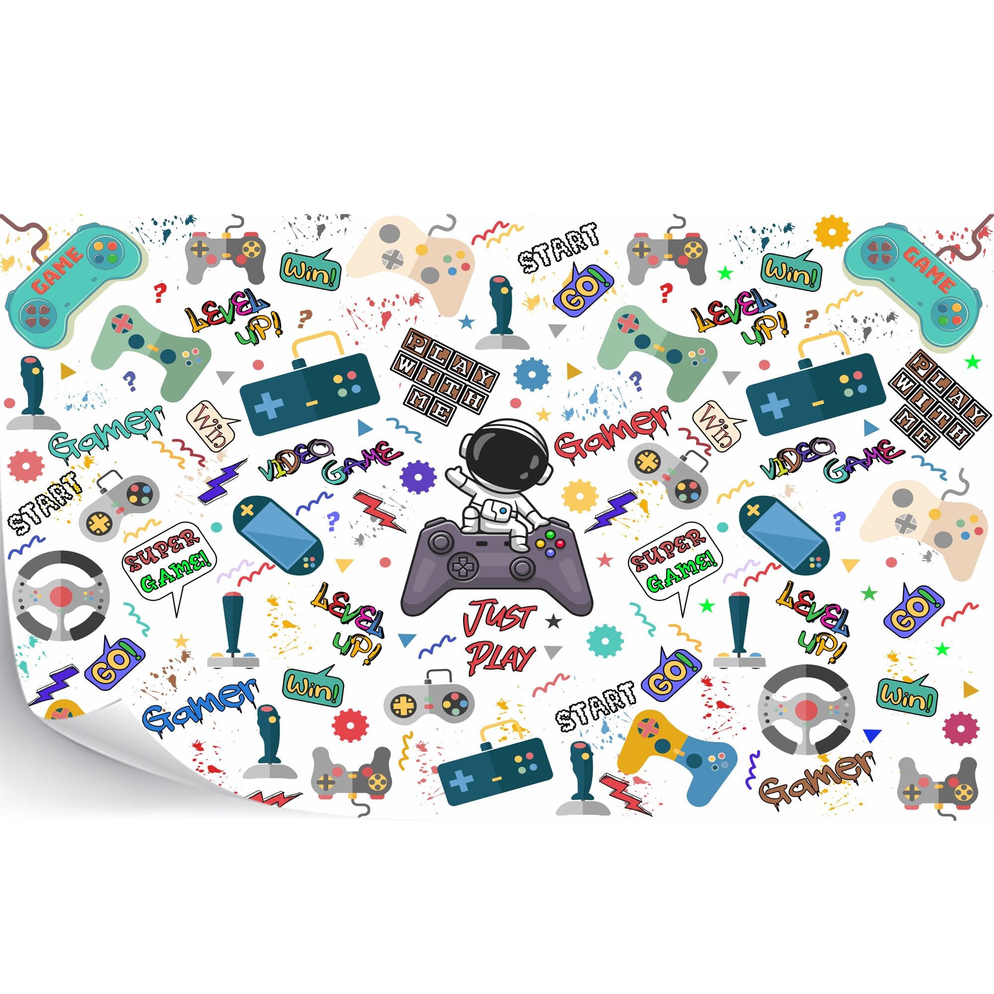 Games Theme Gaming Room, Custom Art, PERSONALIZED NAME Decal Sticker ...