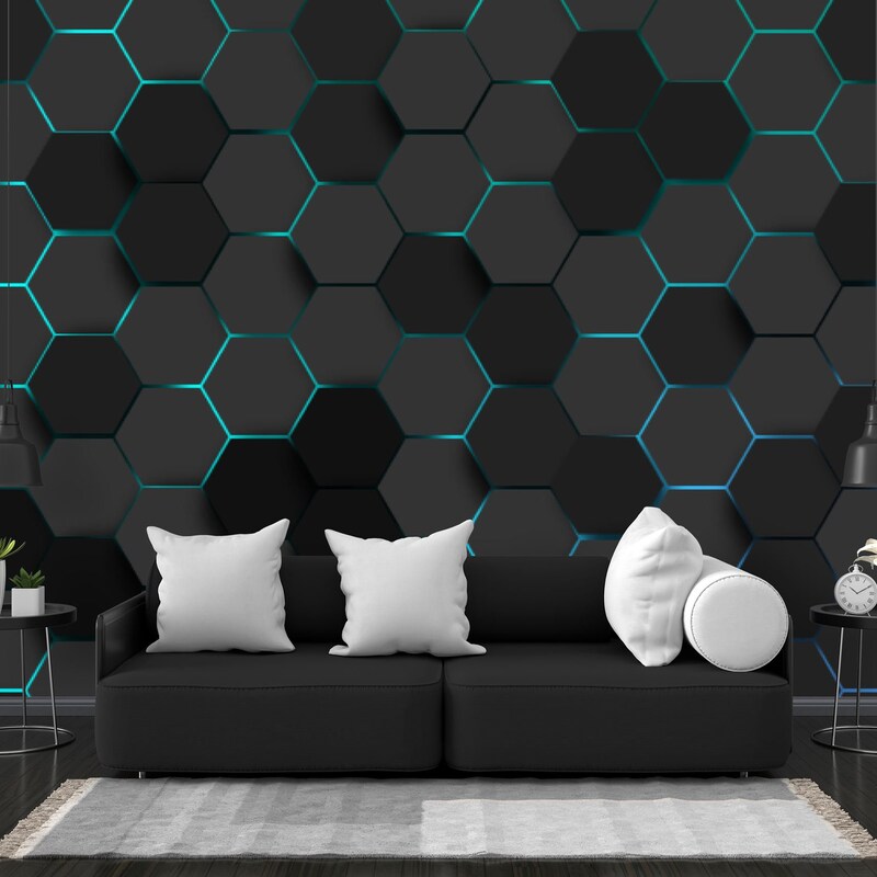 Hexagon Wall Decal - Etsy