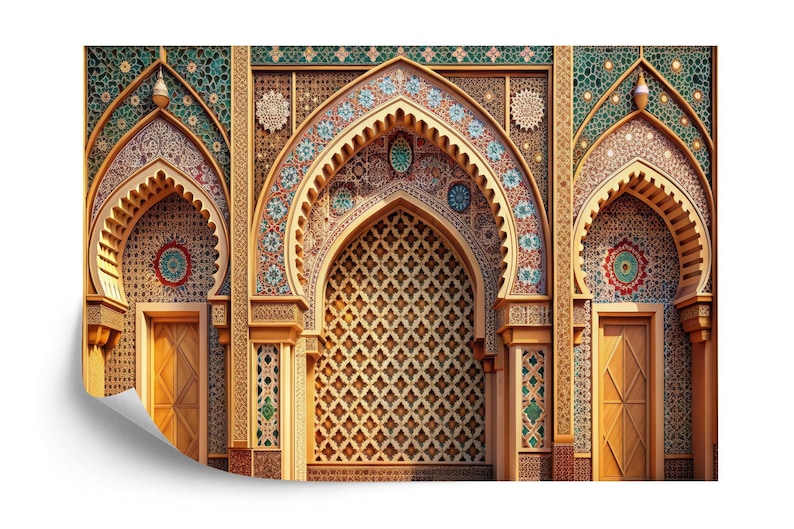 Islamic Arches Wallpaper Mural, Arabian Nights Decor, Peel and Stick - Etsy