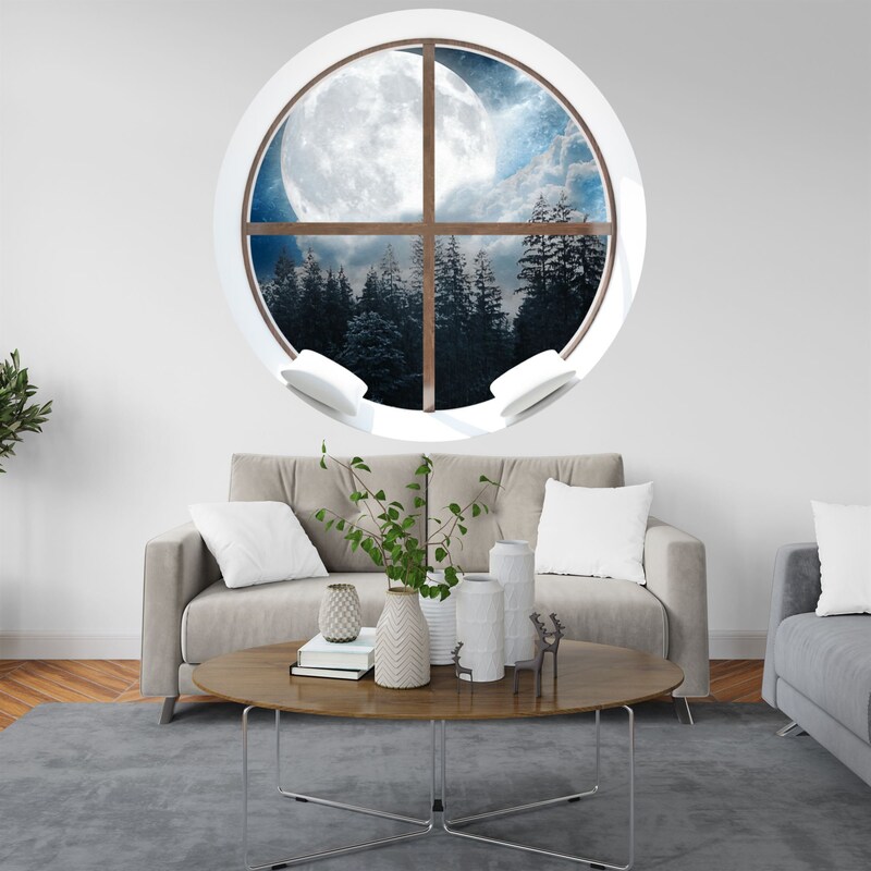 3d Moon Wall Stickers - Etsy